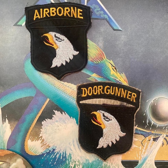Vintage | Accessories | Vintage Airborne Door Gunner Cheesecloth Backed Patches | Poshmark